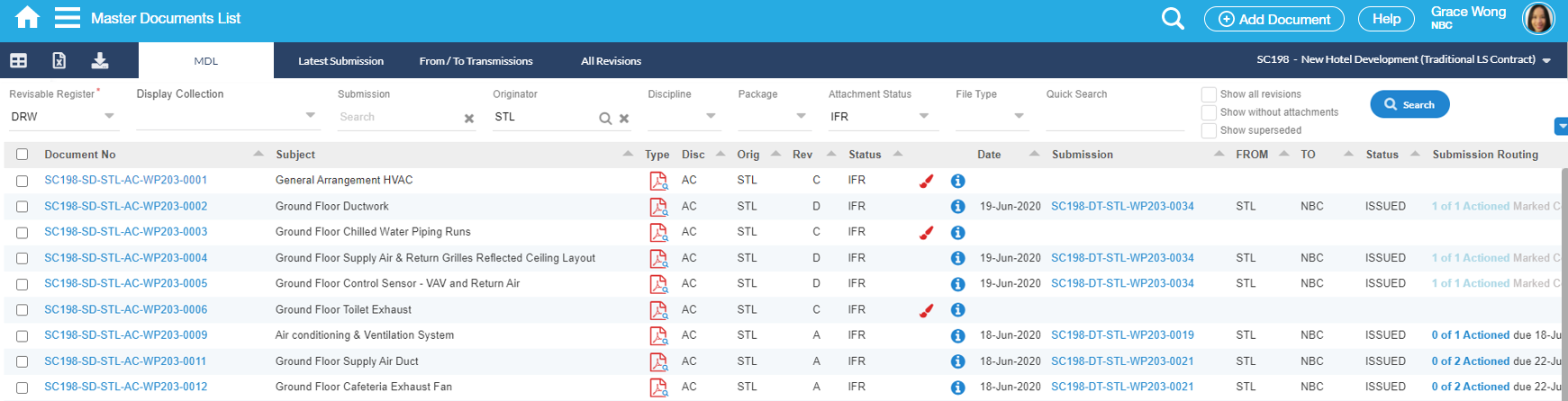 MDL - Master Documents List